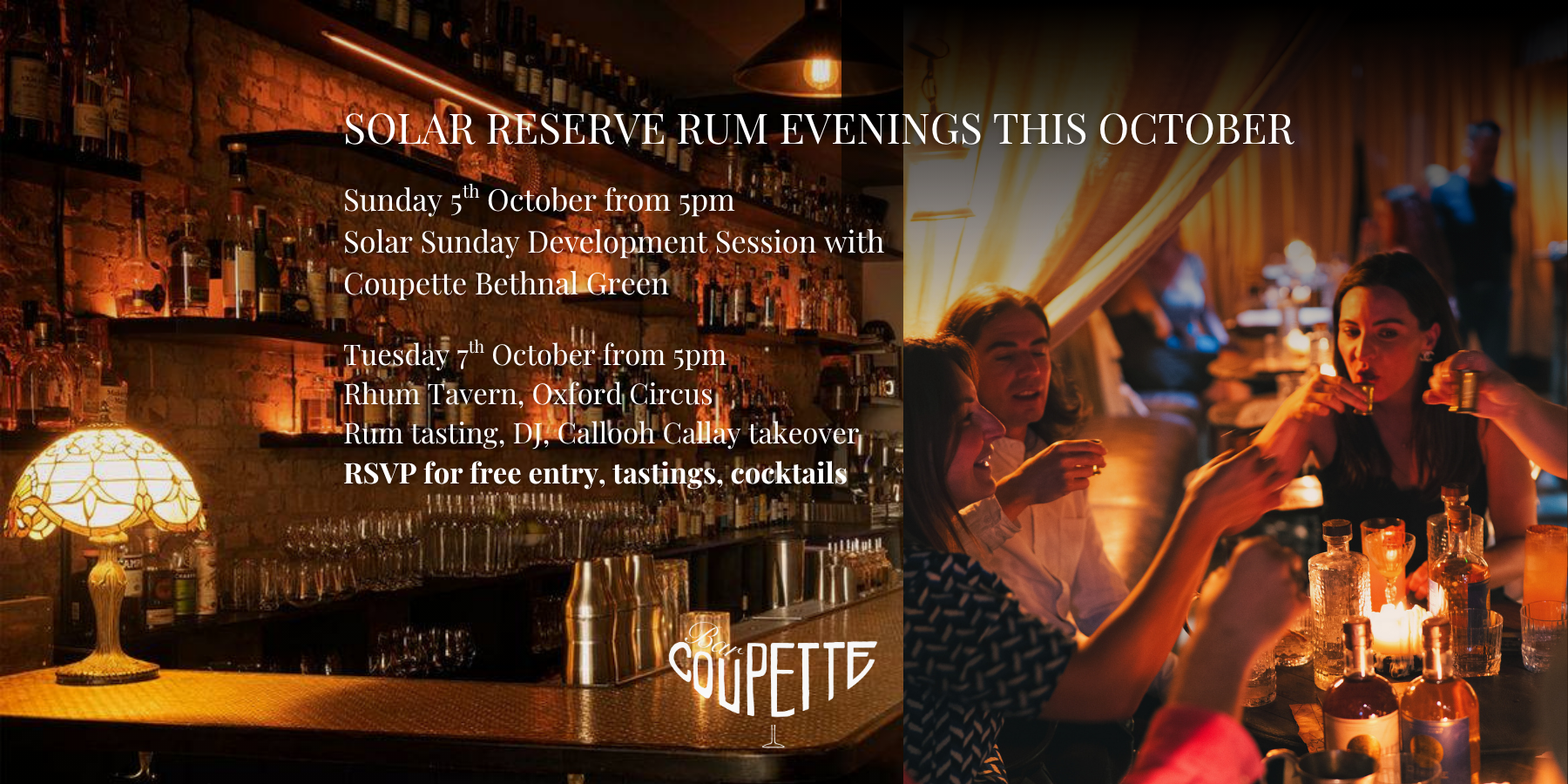 Join Us for Solar Reserve Cocktails This October 🌞🥃 – Solar Reserve Rum Co